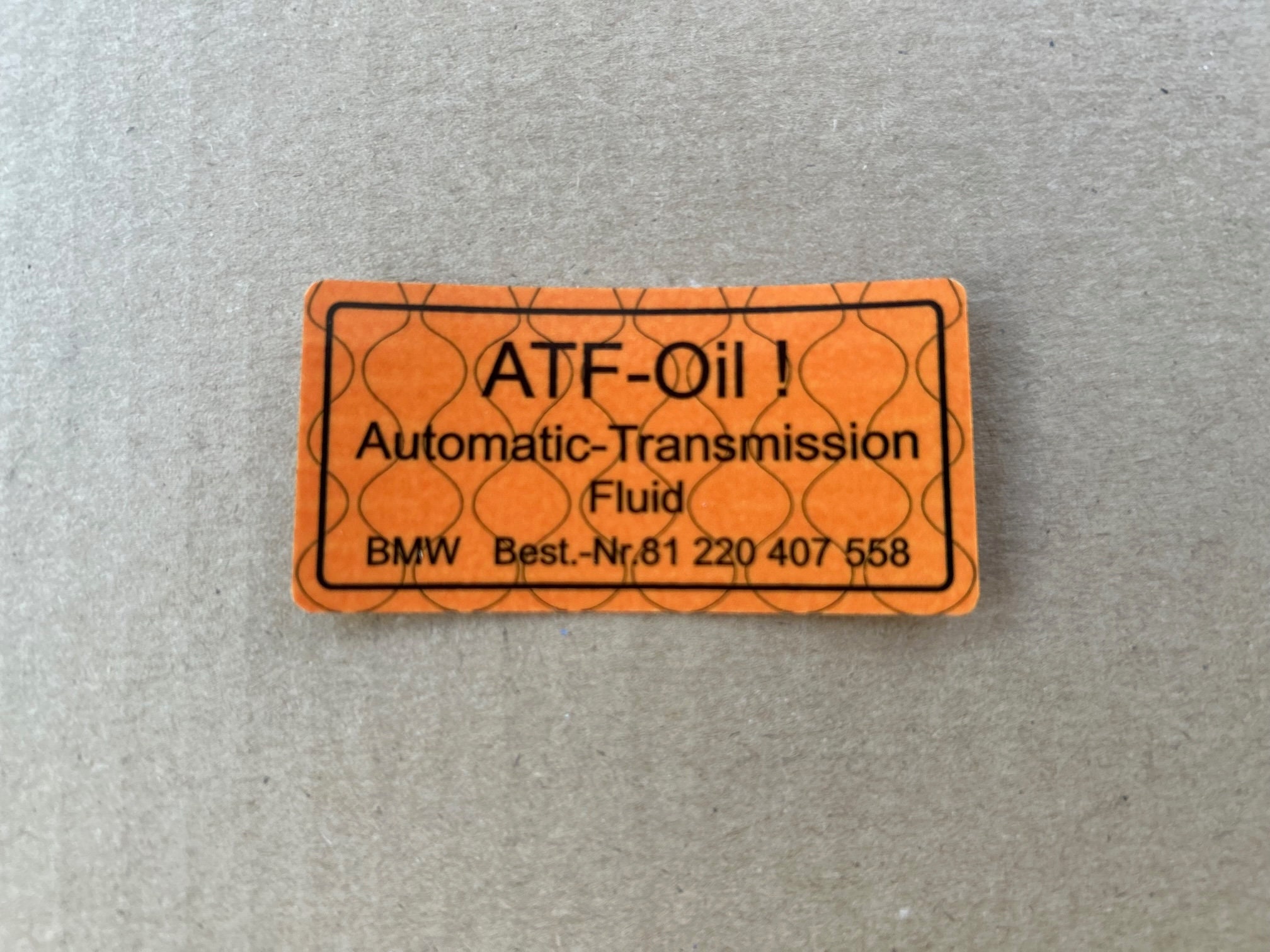 Atf-oil Automatic-transmission Fluid BMW E9 3.0CS 3.0csi 3.0CSL E3 E10 ...
