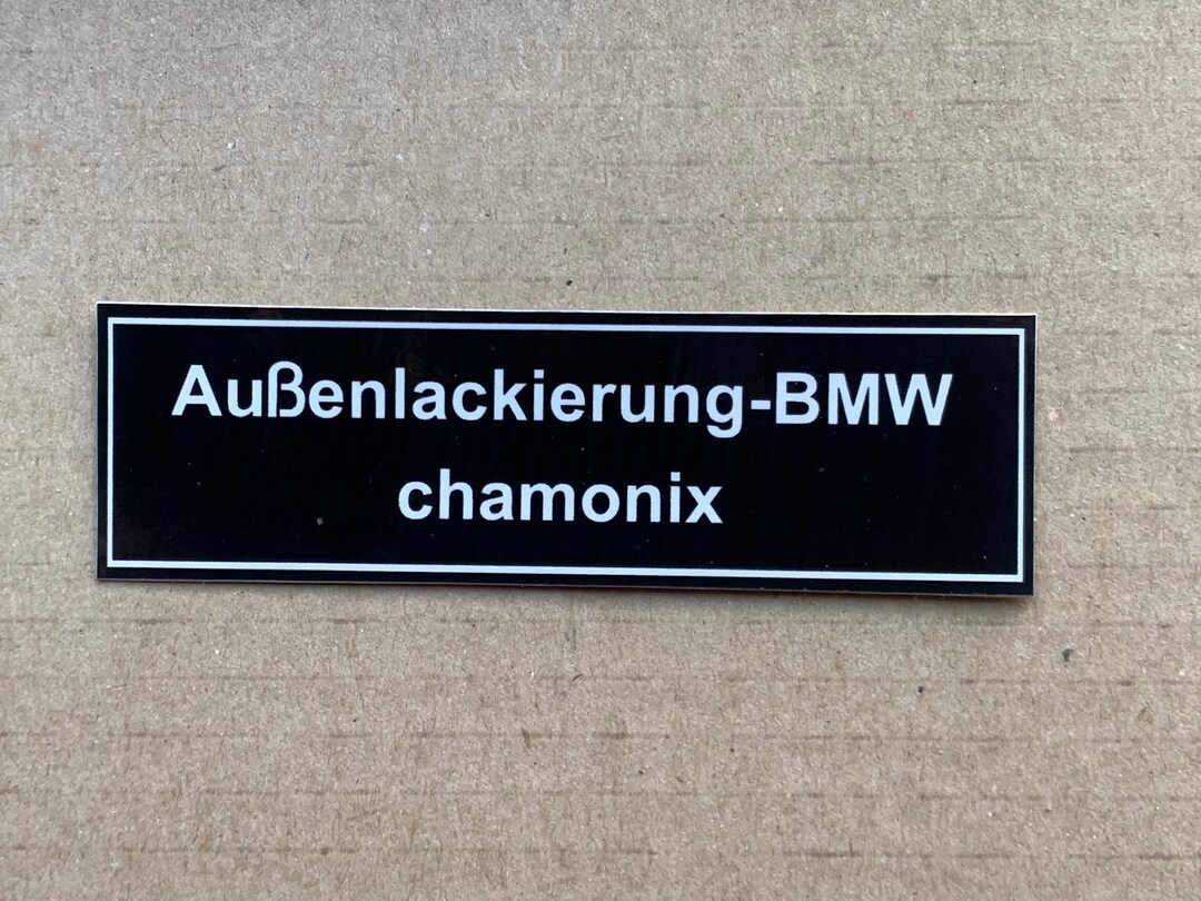 1x BMW Chamonix White Paint Sticker Label E21, E12 E21 E23 E24 E28 E9 1870902 - Etsy Australia