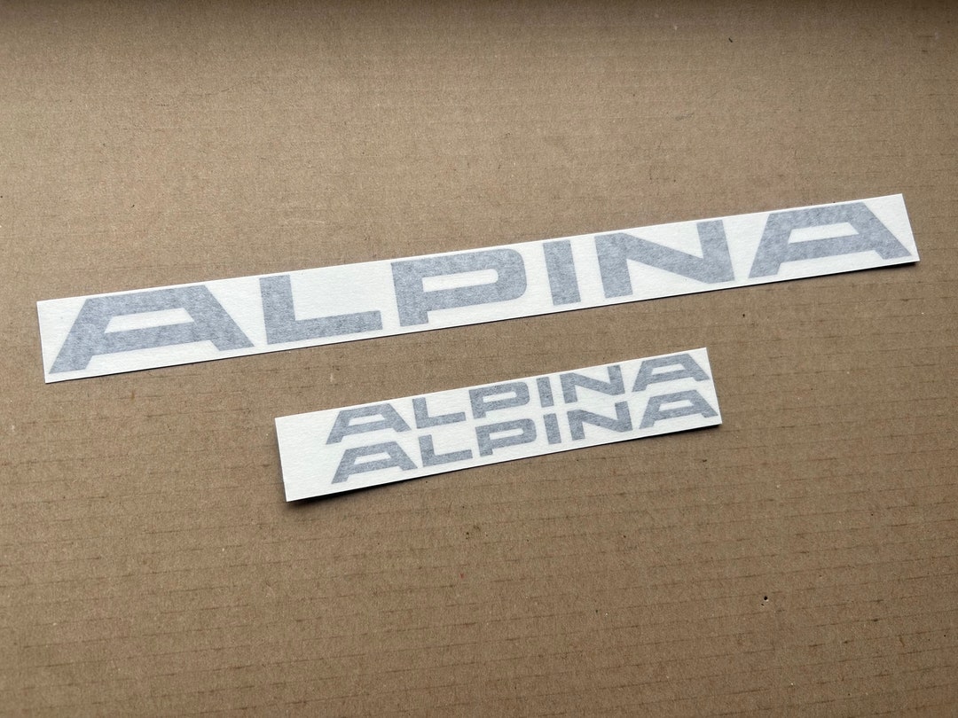 3x Stickers/labels Alpina Inscription BLACK - Etsy