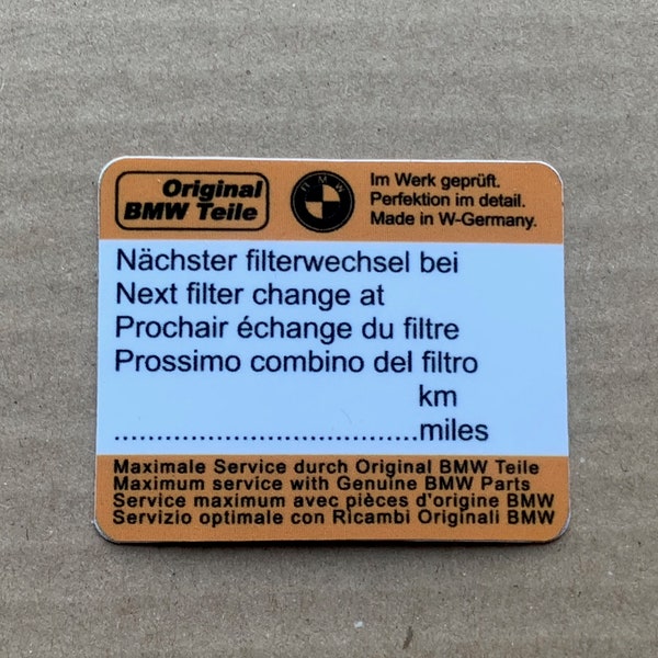 Oil Change Stickers - Etsy