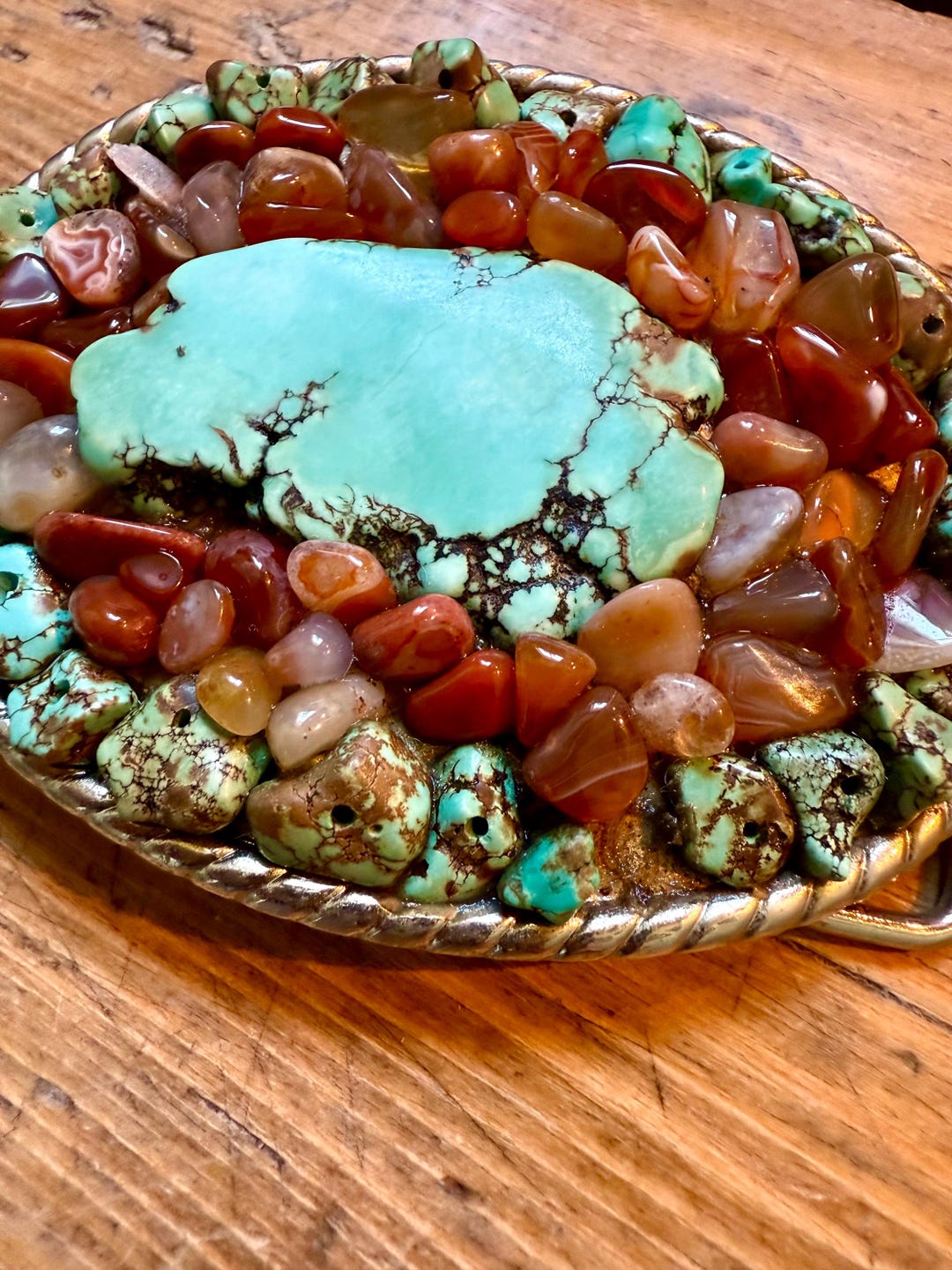 Turquoise Slab Belt Buckle - Etsy