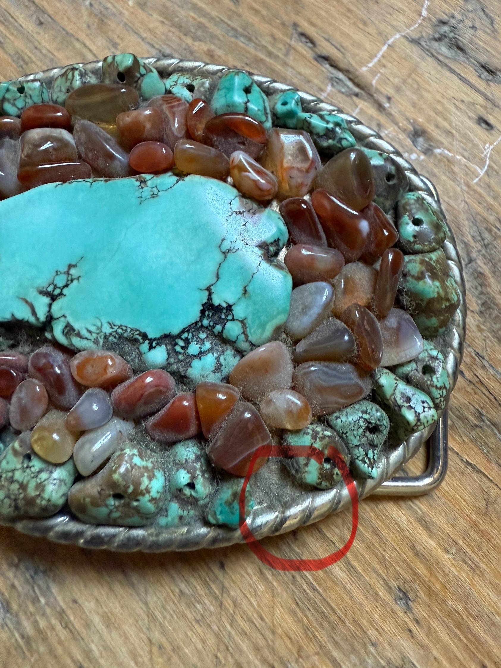 Turquoise Slab Belt Buckle - Etsy