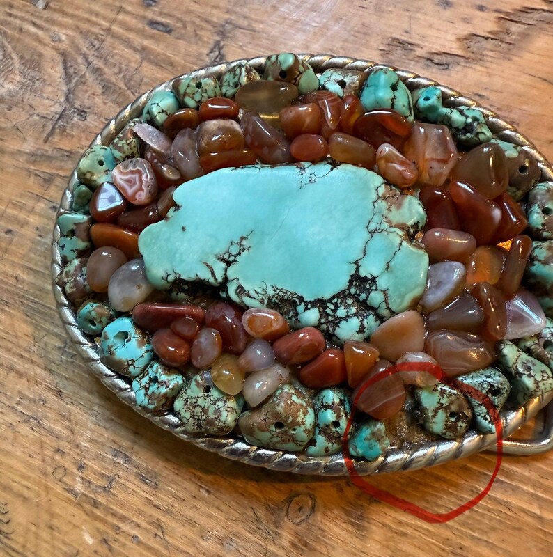 Turquoise Slab Belt Buckle - Etsy