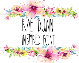 Rae dunn font | Etsy