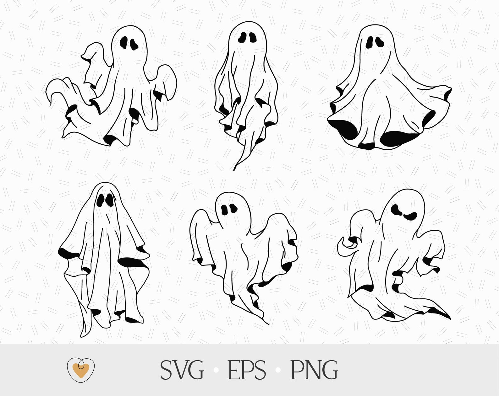Ghost Svg Bundle Halloween Svg Ghost Silhouette Ghost Png - Etsy