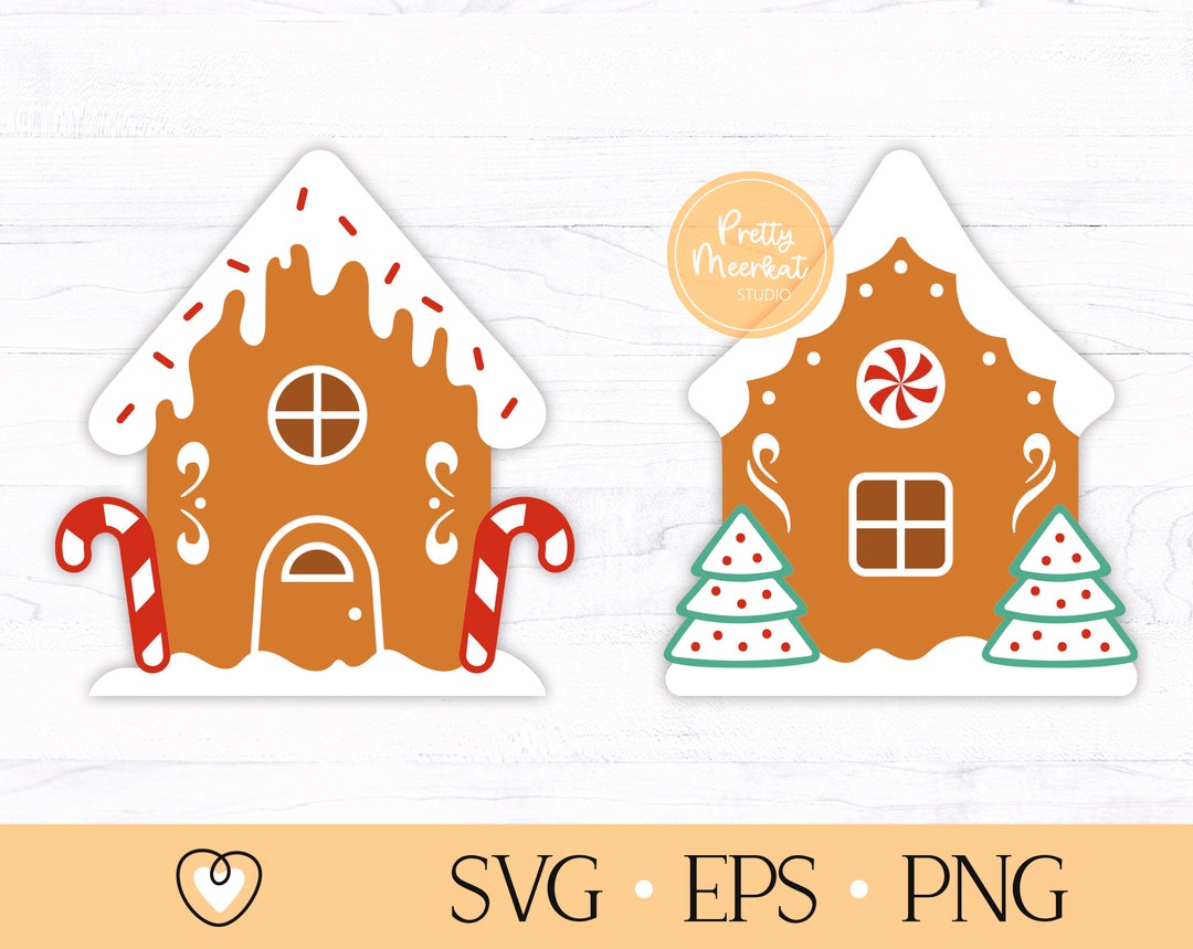 Gingerbread House Svg, Christmas Svg, Svg Files for Cricut - Etsy