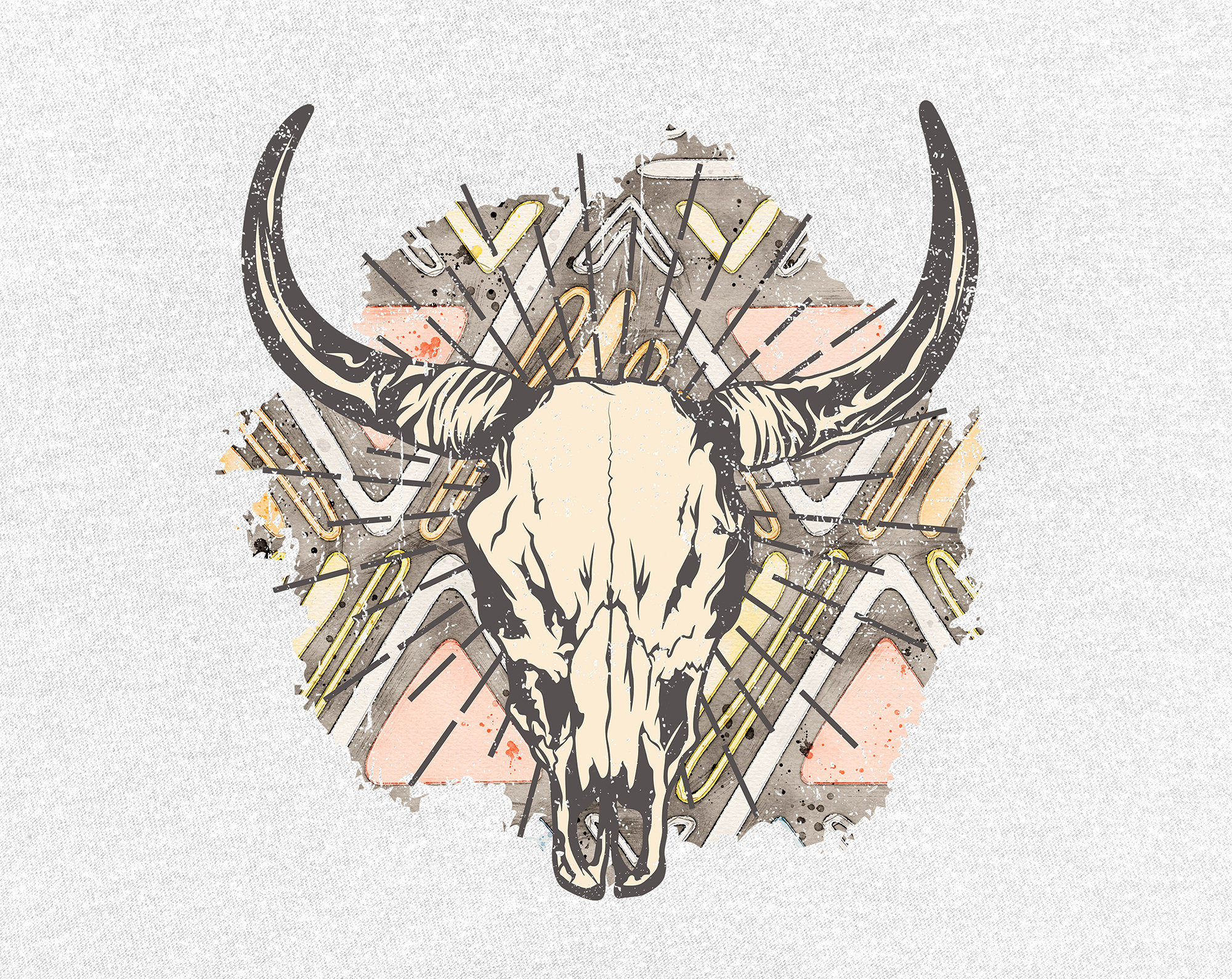 Bull Skull Png Cow Skull Png Western Png Retro Sublimation - Etsy