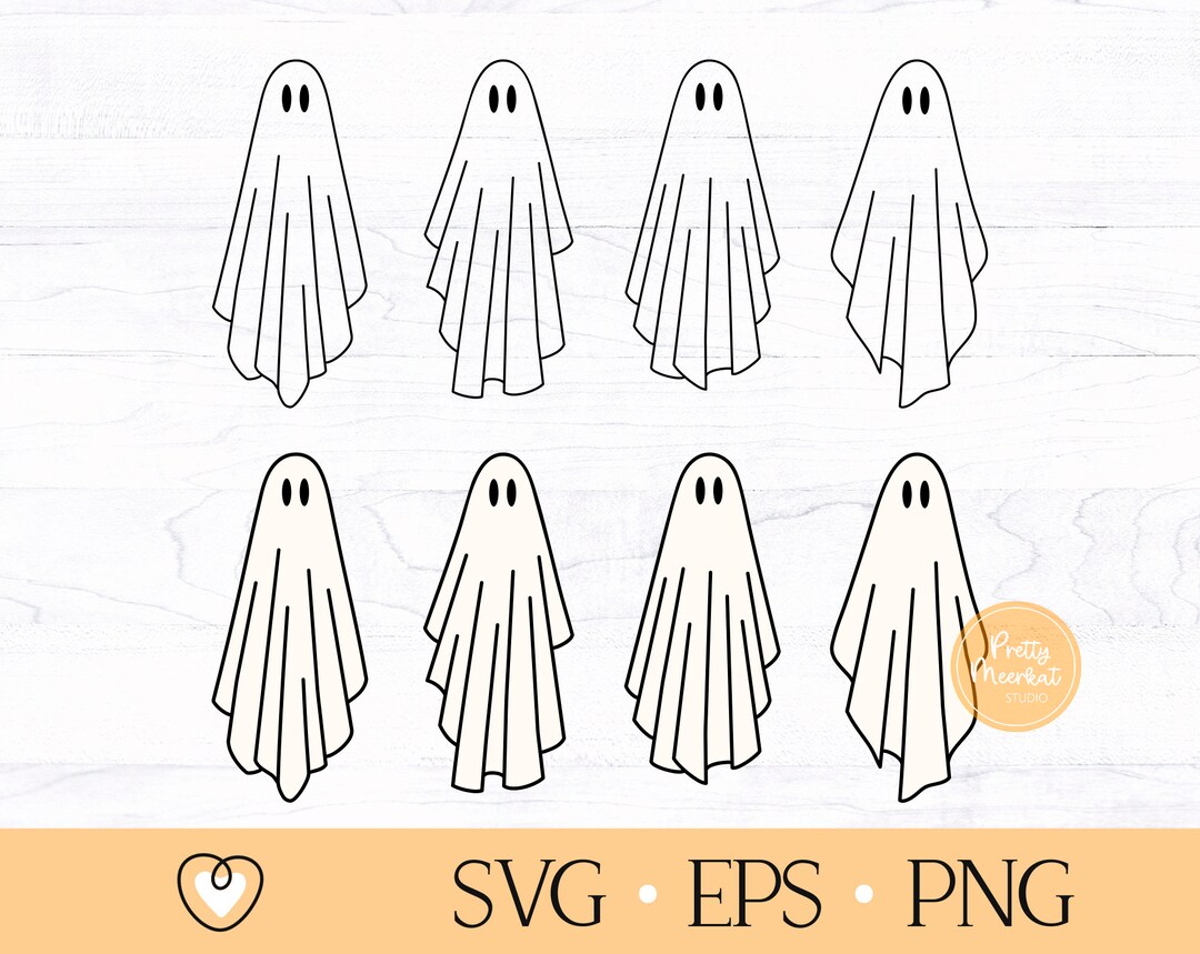 Ghost SVG, PNG, Halloween Svg, Simple Ghosts - Etsy