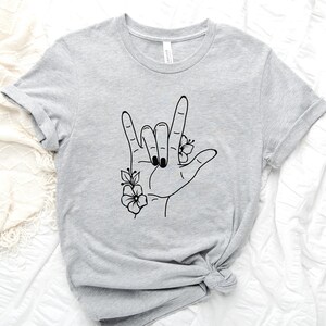 I Love You Hand Sign Svg, ASL I Love You Svg, Hand Sign With Flowers ...