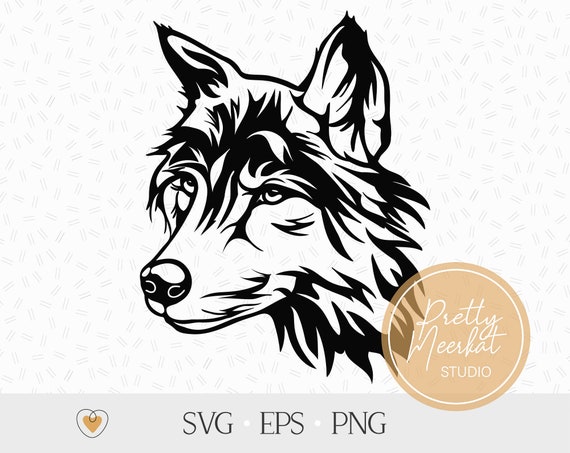 Wolf Svg Wolf Head Svg Wolf Face Png File - Etsy