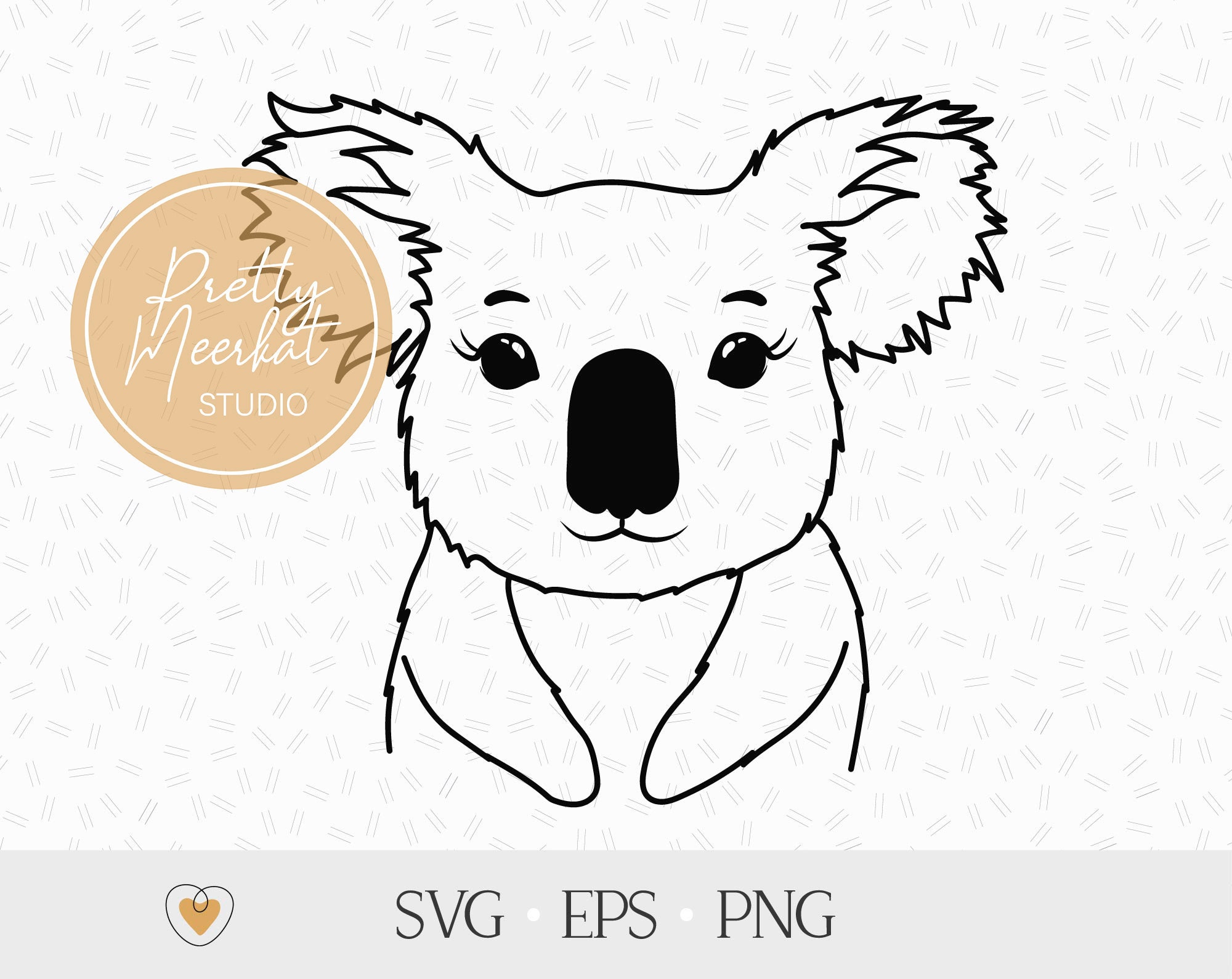 Koala svg Cute koala png Svg files for cricut Koala face | Etsy