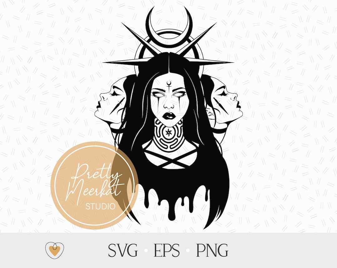 Hecate Goddess Svg, Witch Svg, Witchcraft Svg, Gothic Cricut Svg, Png ...