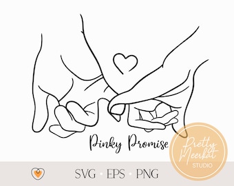Pinky Promise Hands Pinky Promise Svg Pinky Swear SVG Hands - Etsy