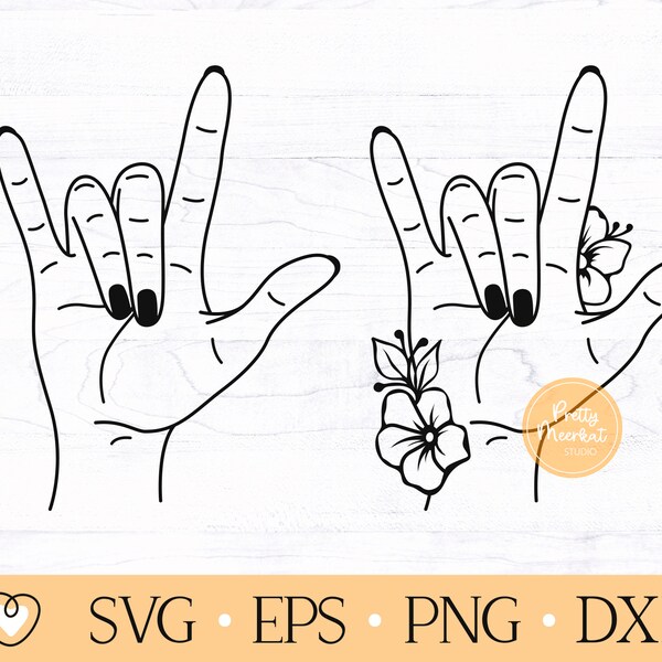 Asl I Love You Svg - Etsy