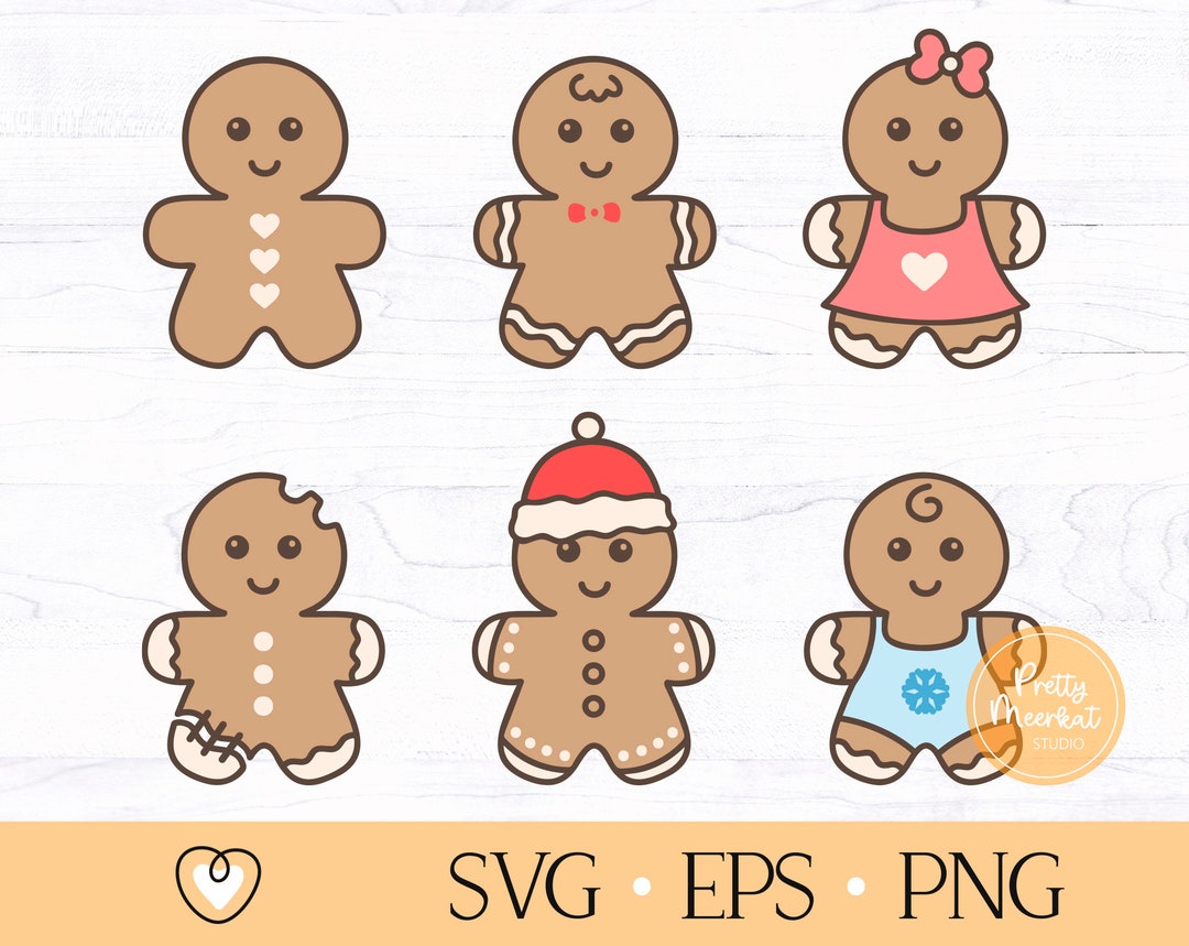 Gingerbread Man SVG #2, PNG Bundle, Christmas Cookie Svg, Christmas Cut ...