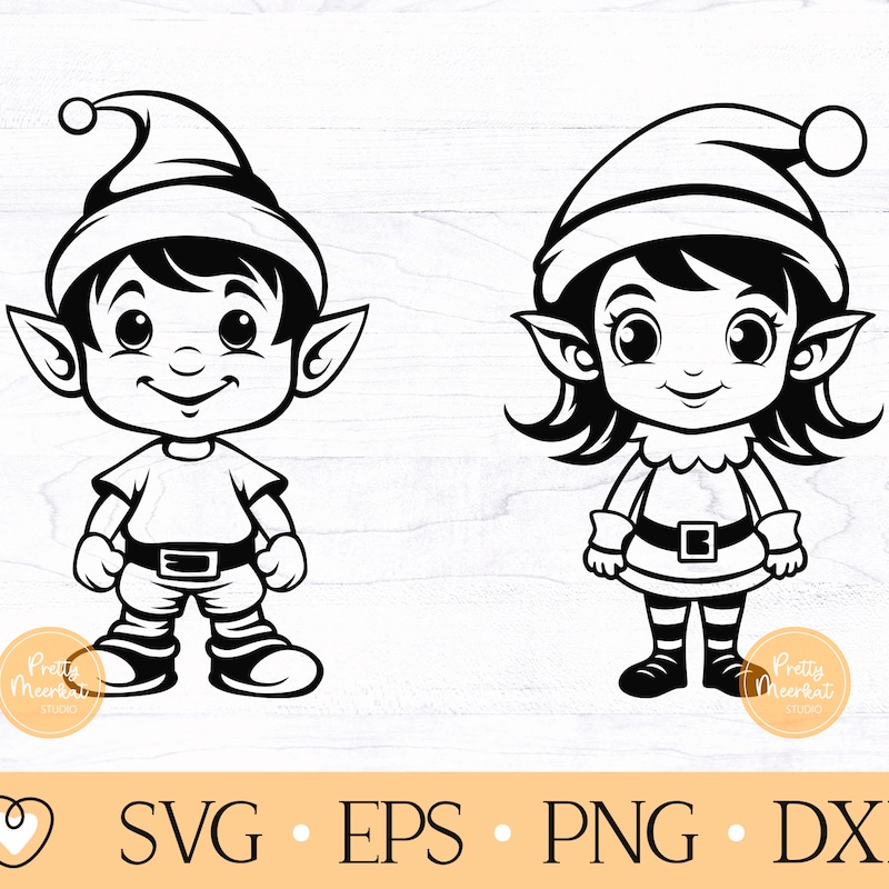 Christmas Elves Svg - Etsy
