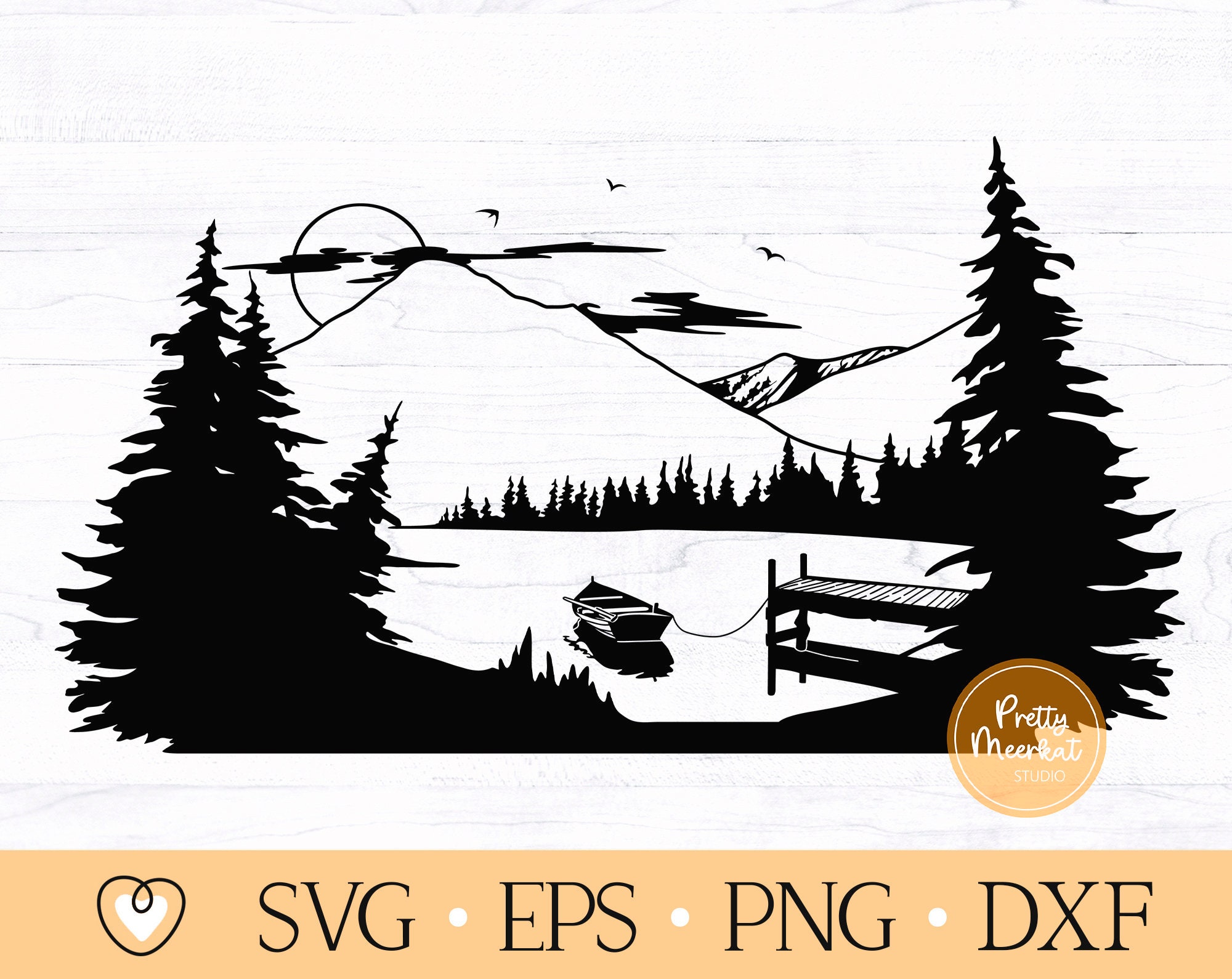 Lake Svg Lake Life Svg Lake Scene Svg Png File - Etsy Canada