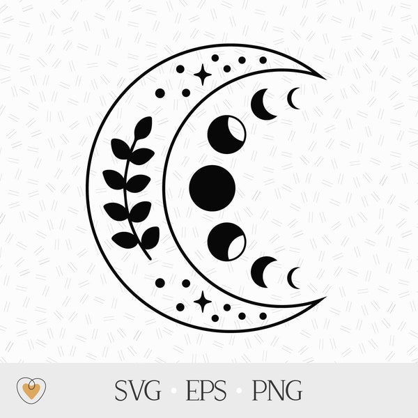 Moon Svg - Etsy