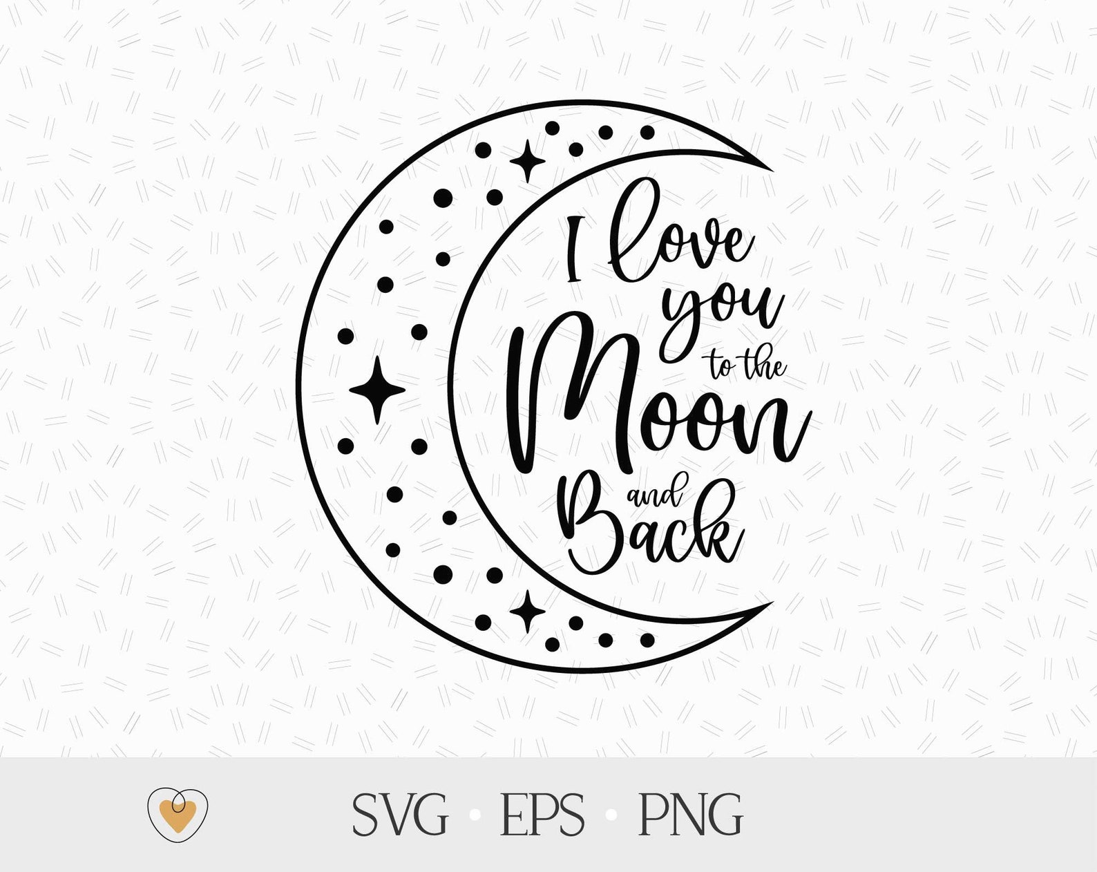 I Love You to the Moon and Back Svg Moon Svg Crescent Moon - Etsy