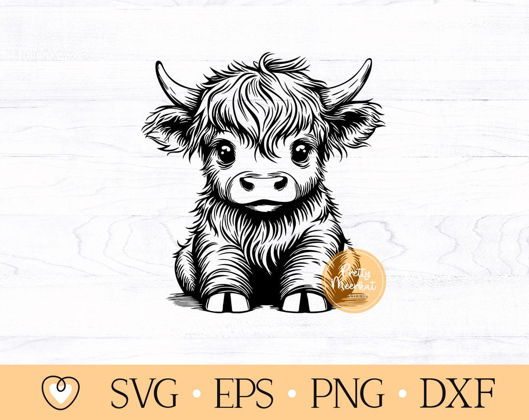 Baby Highland Cow Svg, Highland Cow Svg, Cute Highland Cow Svg, Png - Etsy