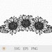 Sunflower Svg, Flower Border Svg, Sunflower Swag Svg, Sunflower Decor ...
