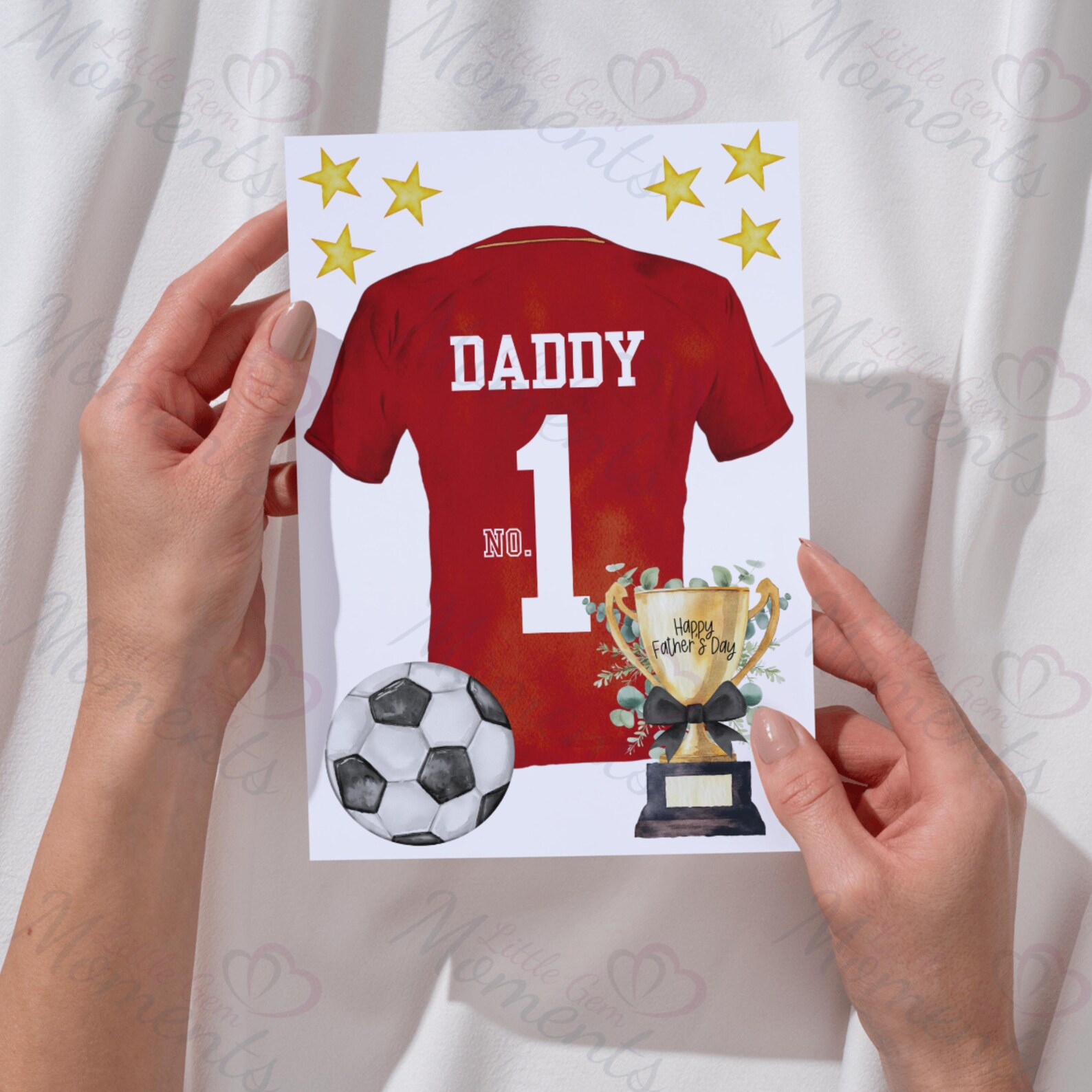 Personalised Father's Day Card - Trophy Design. Fully Custom Greetings ...