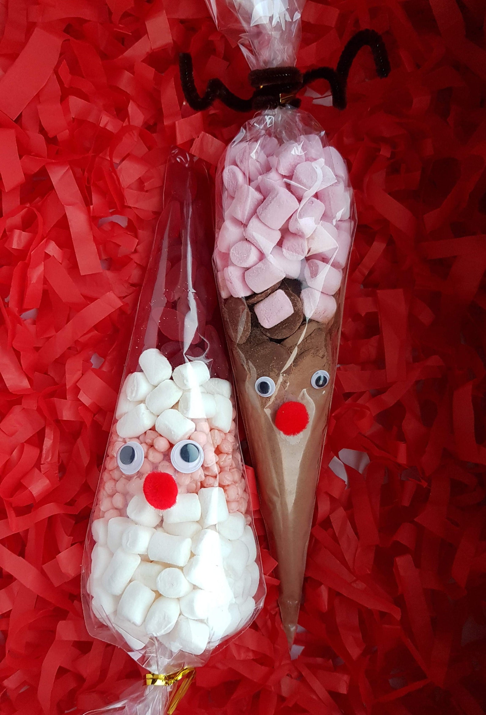 Santa Sweet Cones and Reindeer Hot Chocolate. Perfect for | Etsy