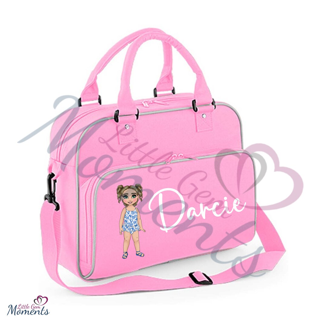 Personalised Girls Holiday Bag With Custom Dolly Character. Summer ...