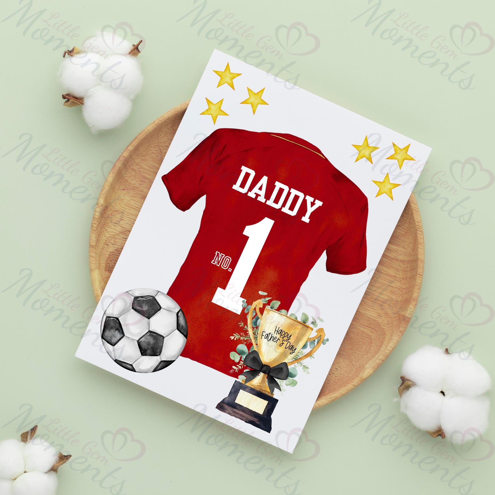 Personalised Father's Day Card - Trophy Design. Fully Custom Greetings ...