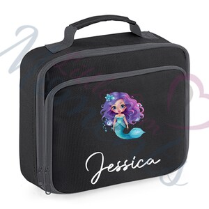 Personalised Mermaid School Lunch Bag. Back to School Essentials ...