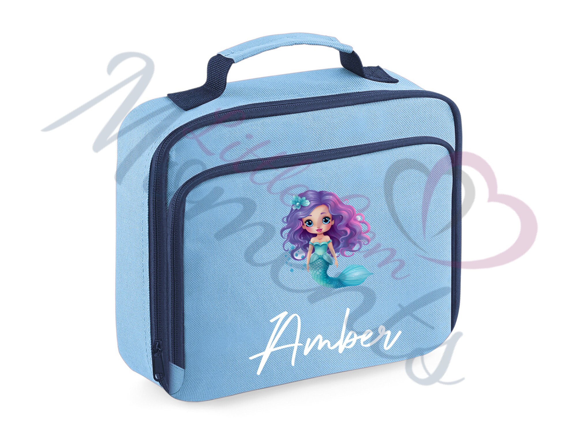 Personalised Mermaid School Lunch Bag. Back to School Essentials ...