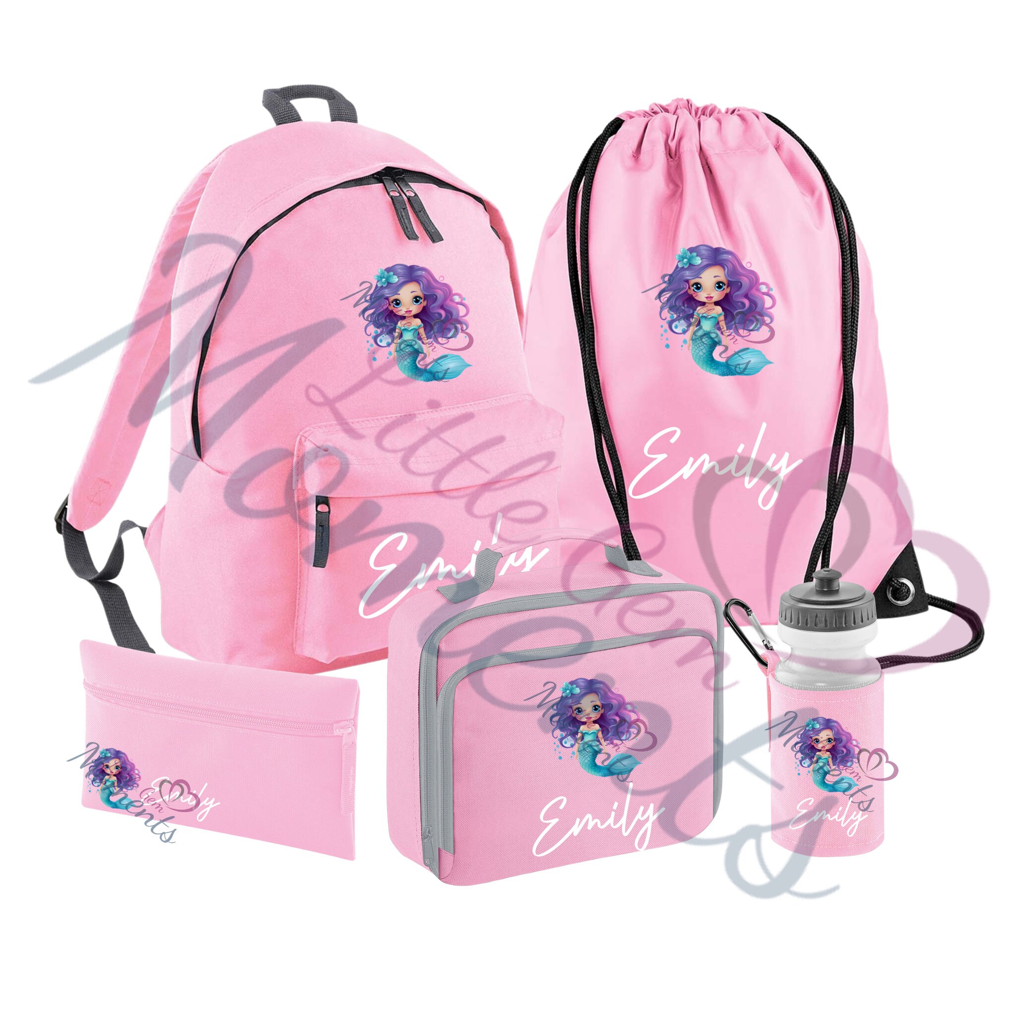 Personalised Mermaid School Lunch Bag. Back to School Essentials ...