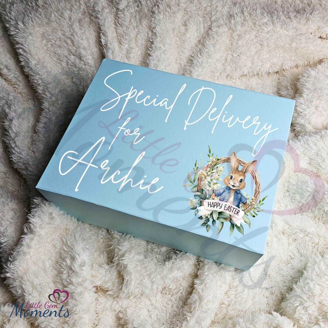 Personalised Special Delivery Easter Box. Custom Premium Easter ...