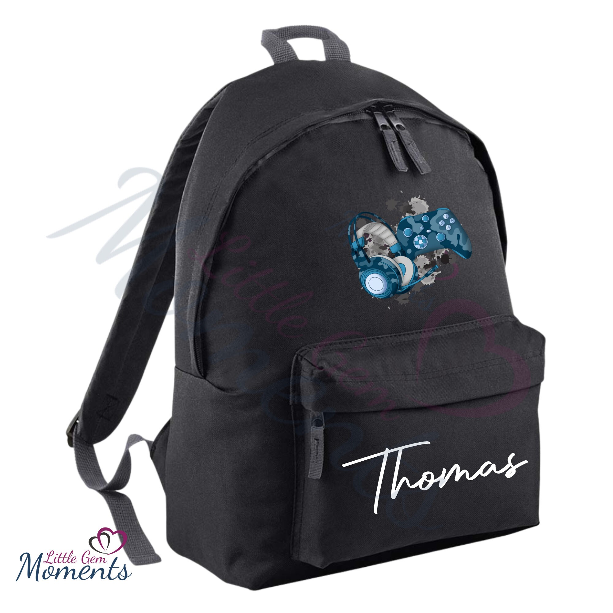 Personalised Gaming Controller School Bag. Custom Rucksack for Gamers ...