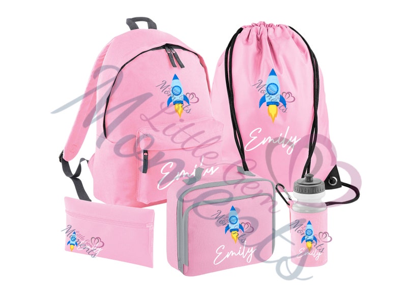 Personalised Rocket Mega Back to School Essentials Bundle. Kids Custom ...