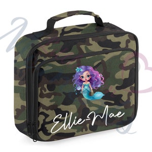 Personalised Mermaid School Lunch Bag. Back to School Essentials ...