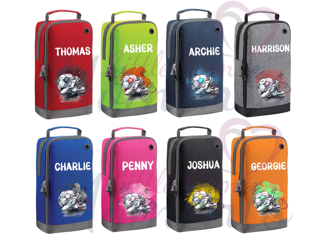 Personalised Boot Bag. Custom Kids Football Boot Bag. Kit Bag for Gym ...