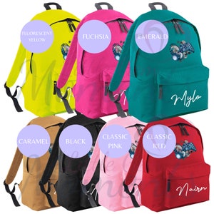 Personalised Gaming Controller School Bag. Custom Rucksack for Gamers ...