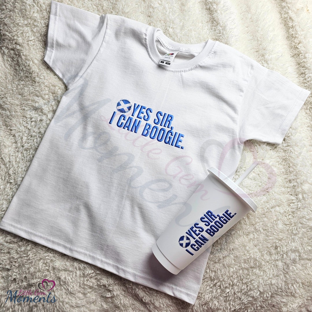 Yes Sir, I Can Boogie Scotland Football T-shirt. Footie Fans Scotland ...