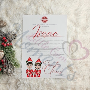 Personalised Elf Arrival Letter for December 1st. Custom Kids Xmas ...