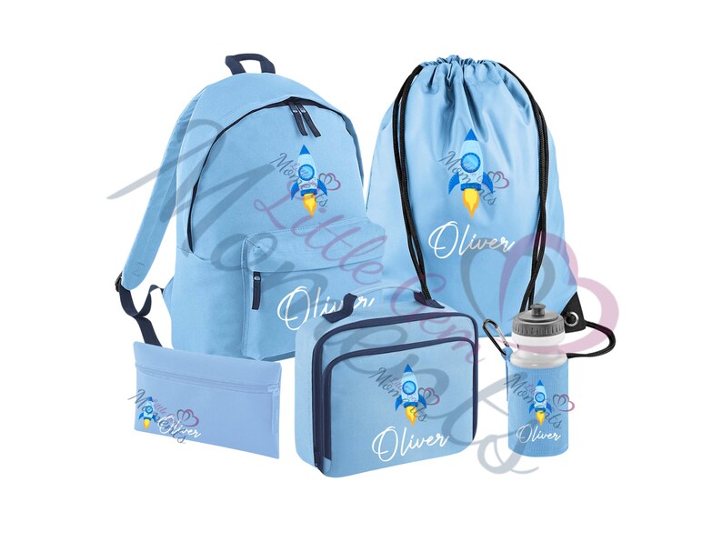 Personalised Rocket Mega Back to School Essentials Bundle. Kids Custom ...