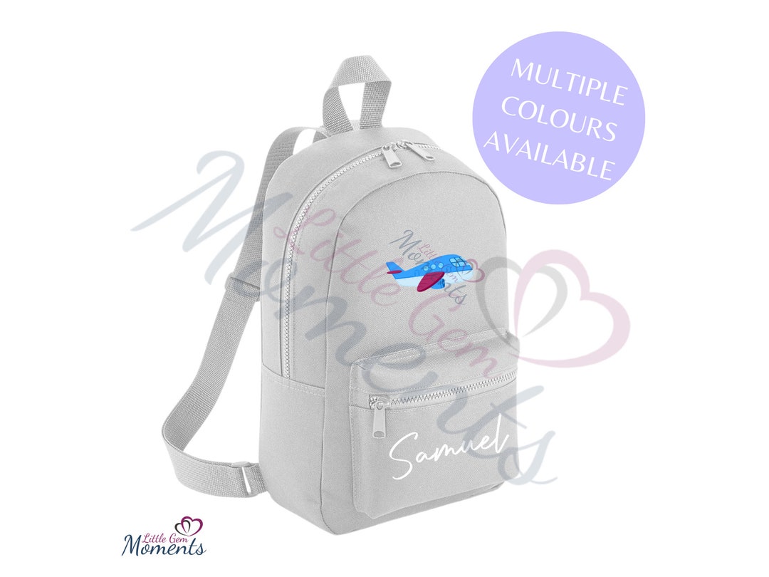 Personalised Kids Mini Plane Backpack. School/nursery Bag. Custom ...