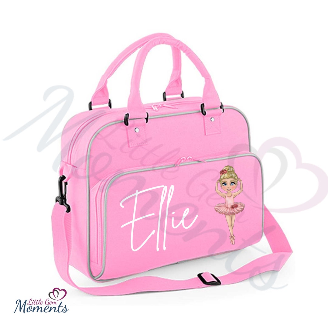 Personalised Kids Dance Bag With Custom Dolly Character. Girls Ballet ...