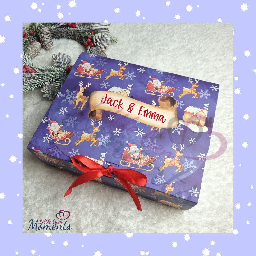 Personalised Christmas Gift Box. Christmas Eve Box. Winter Wonderland ...