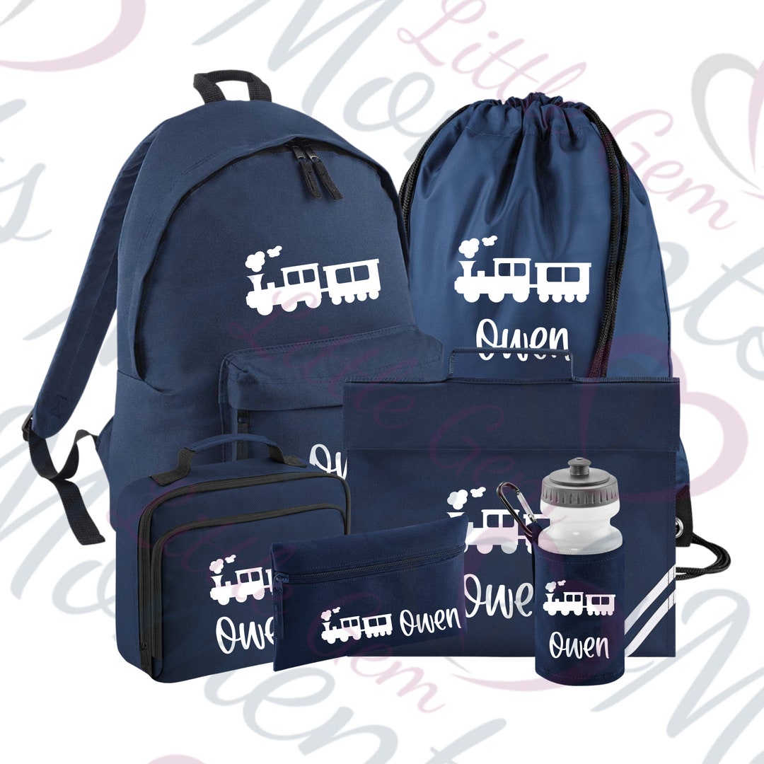 Personalised Train Mega Back to School Essentials Bundle. Kids School ...