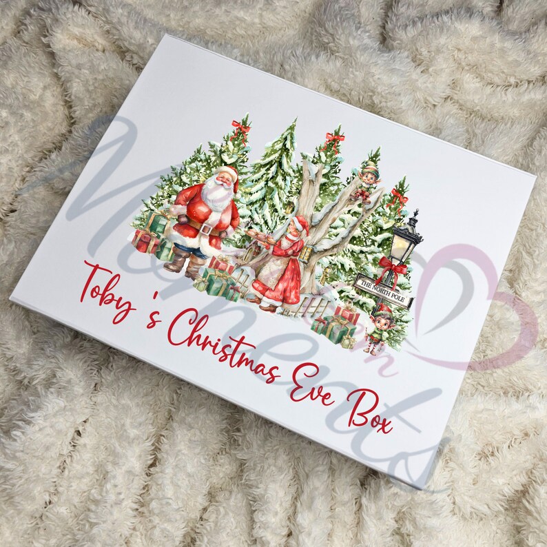 Personalised North Pole Christmas Eve Box. Custom Premium Festive ...