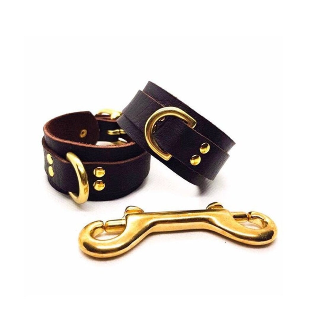 Leather Cuffs RM Williams Leather Solid Brass Handmade in Australia - Etsy