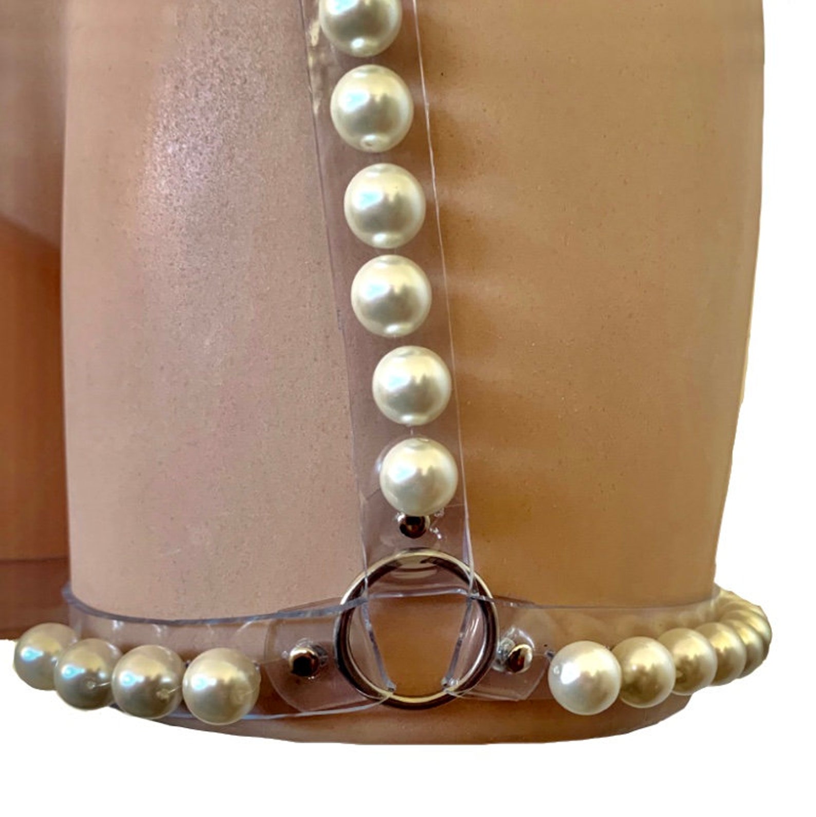 Pearl Leg Garter Harness | Etsy