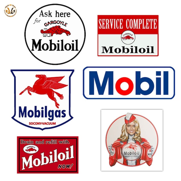Mobil Oil Decal - Etsy