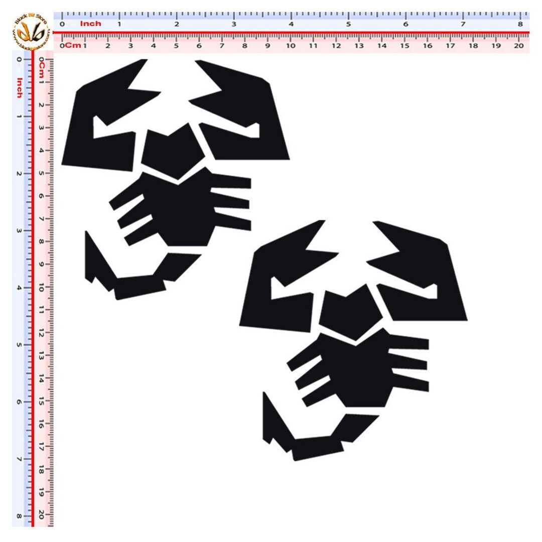 Abarth Scorpion Car Motorcycle Helmet Stickers Sticker Scorpion Helmet ...